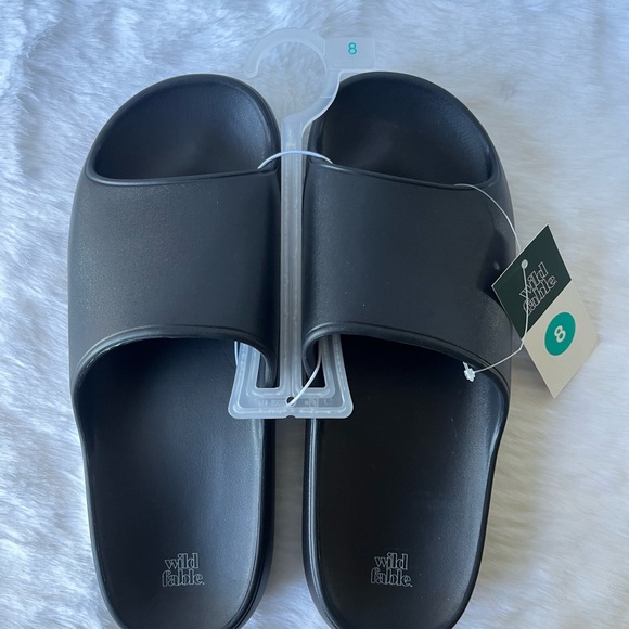 wild fable | Shoes | Wild Fable Classic Black Slides | Poshmark